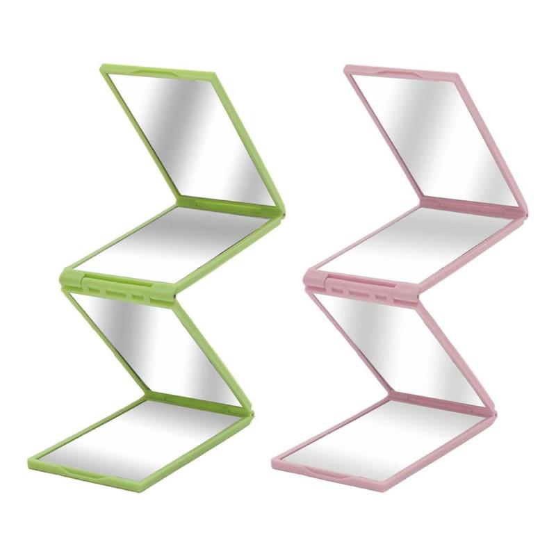 Folding Makeup Mirror Mini 360 Degree Handheld Desktop Mirro - TikTok ...