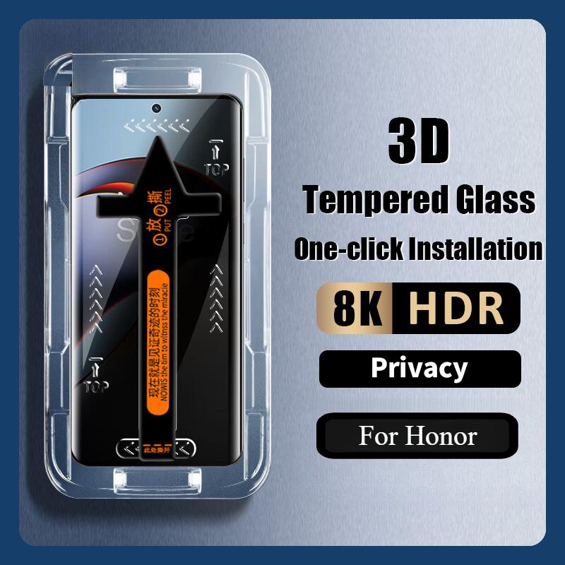 One-click Installation Tempered Glass For Honor Magic 6 5 4 Ultimate ...