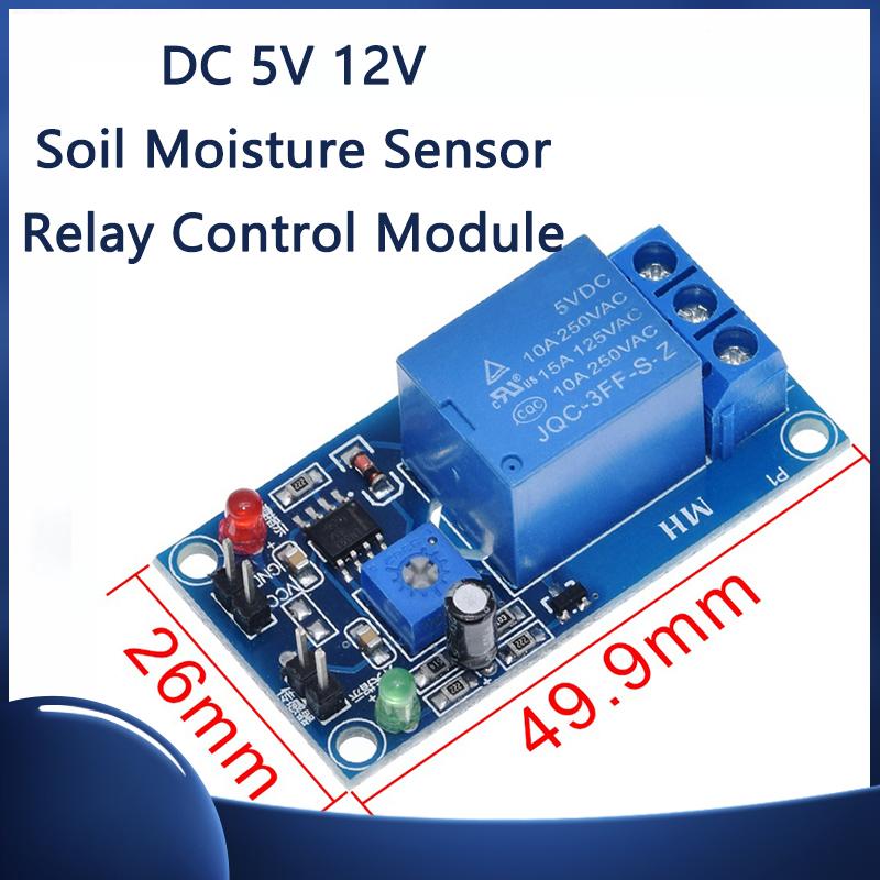 DC 5V 12V Soil Moisture Detection Relay Control System For Automatic ...