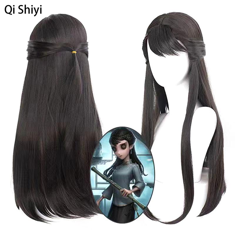 Identity V Antiquarian Anime Qi Shiyi Cosplay Wig Long Black - TikTok ...