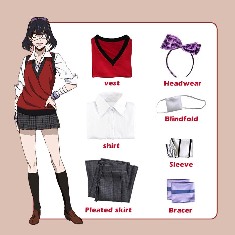 Kakegurui Ikishima Midari Cosplay Costume Japanese Jk Unifor - TikTok ...
