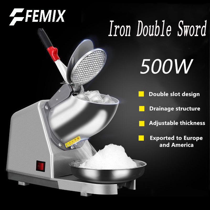 FEMIX Original Heavy Duty Ice Crusher 500W(double edge)Ice crusher ...