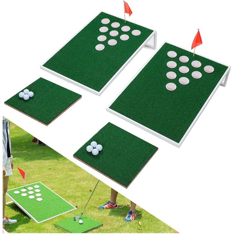 Golf Pong Cornhole Set Exciting Golf Chipping Pong Chip Shot for ...