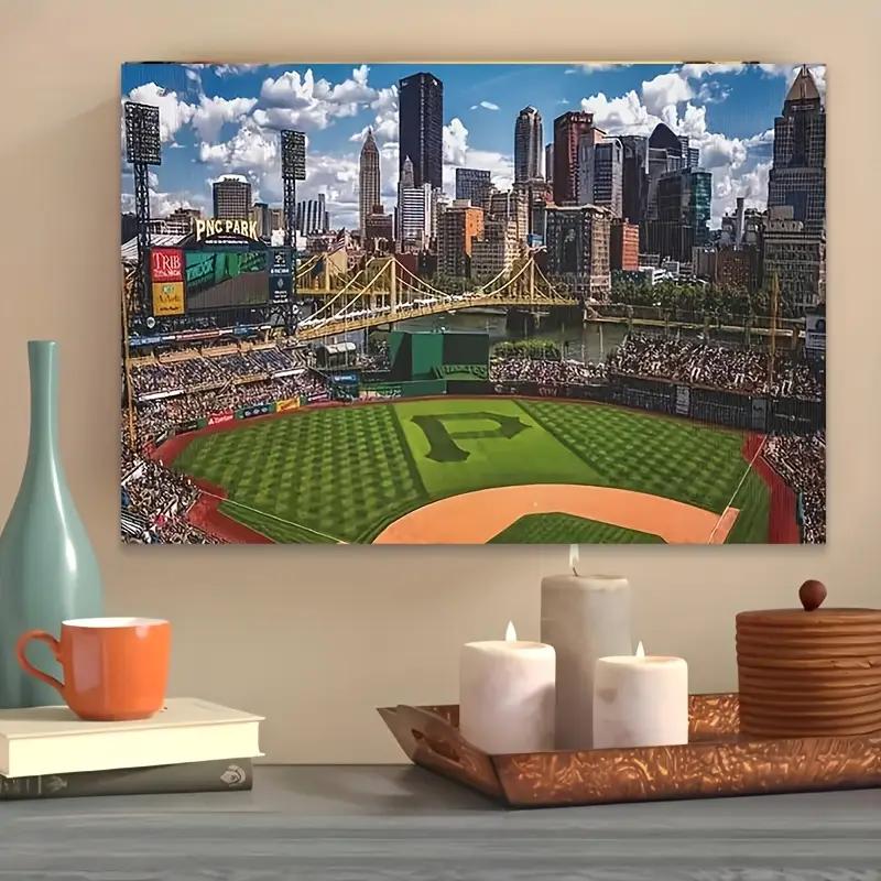 Poster-1pc PNC Park Baseball Field Canvas Poster - Vibrant Cityscape ...