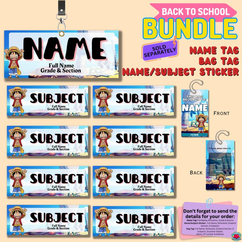 (2) Personalized Name Tag, Bag Tag, Notebook Sticker Back to - TikTok ...