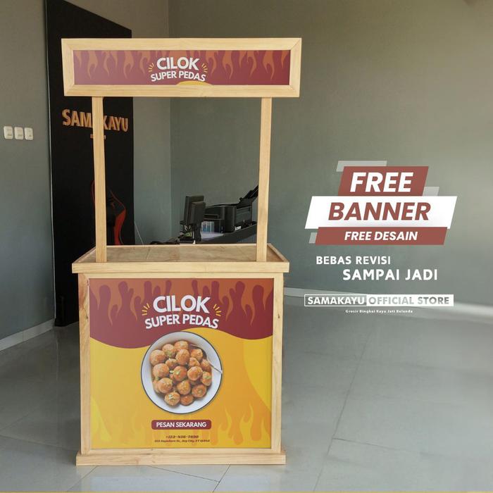 Promo Meja Lipat Portable untuk Event dan Jualan - Kayu Pinus Alami ...