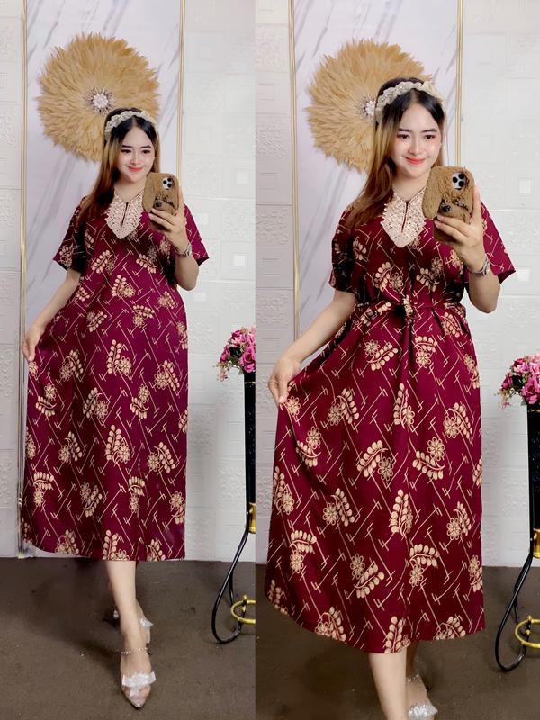 Daster Arab Renda Daun Viral Busui Rayon premium Lengan pendek - Shop ...
