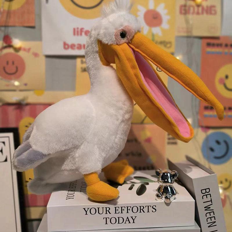 Pelican High Fidelity Anime Cute Pelecanus Plush Toys Lifelike Animals ...