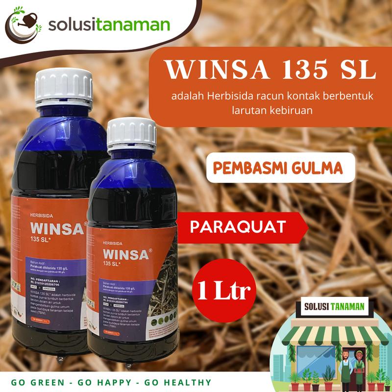 Herbisida WINSA 135 SL 1ltr PEMBASMI RUMPUT LIAR/GULMA Obat RUMPUT - Shop | Tokopedia