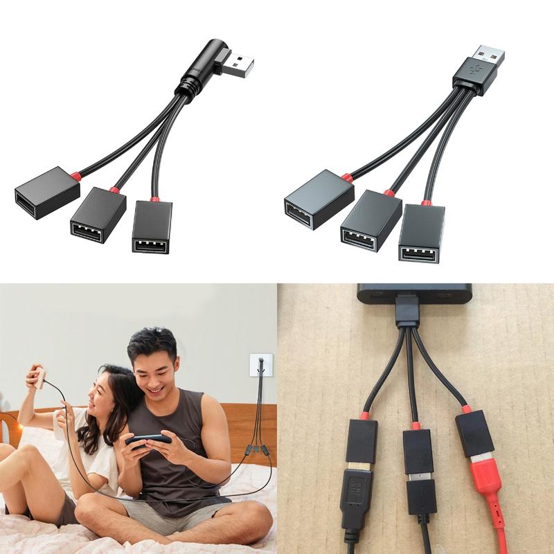 USB Power Splitter 1 Male to 3 Female USB 2.0 Adapter 1 to 3 - TikTok ...