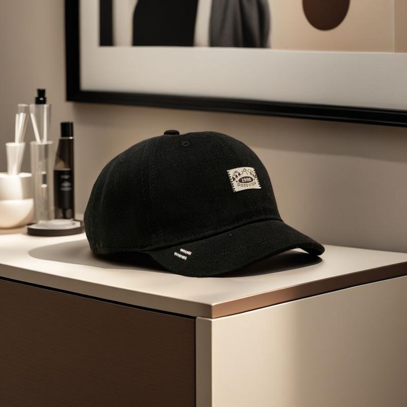 2025 new handsome short brim cap men's personality trendy soft - TikTok ...