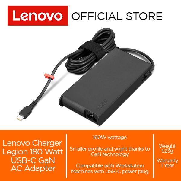 Promo Lenovo Charger Legion 180W USB-C GaN Slim AC Adapter Cicil 0% 3x ...