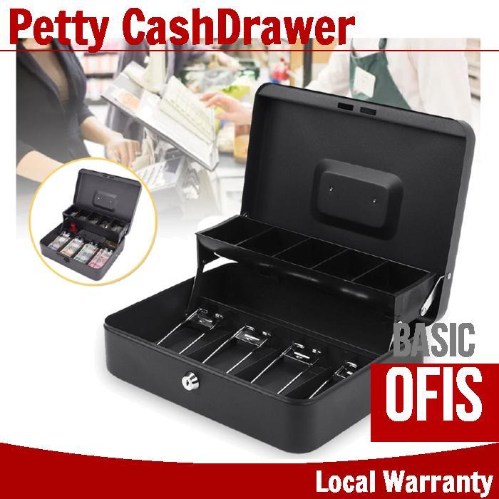 Portable Petty Cash Cashier Safe Drawer Box Storage Compartment ...