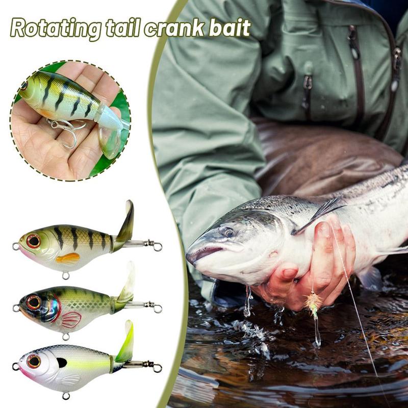 Topwater Popper Fishing Lure Whopper Plopper Plastic Hard Bait - TikTok ...