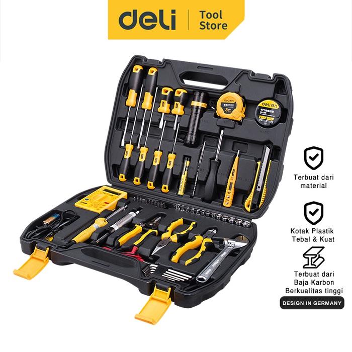 Promo Deli Telecom Tool Kit / Telekomunikasi Perkakas Set 50 Pcs Alat ...