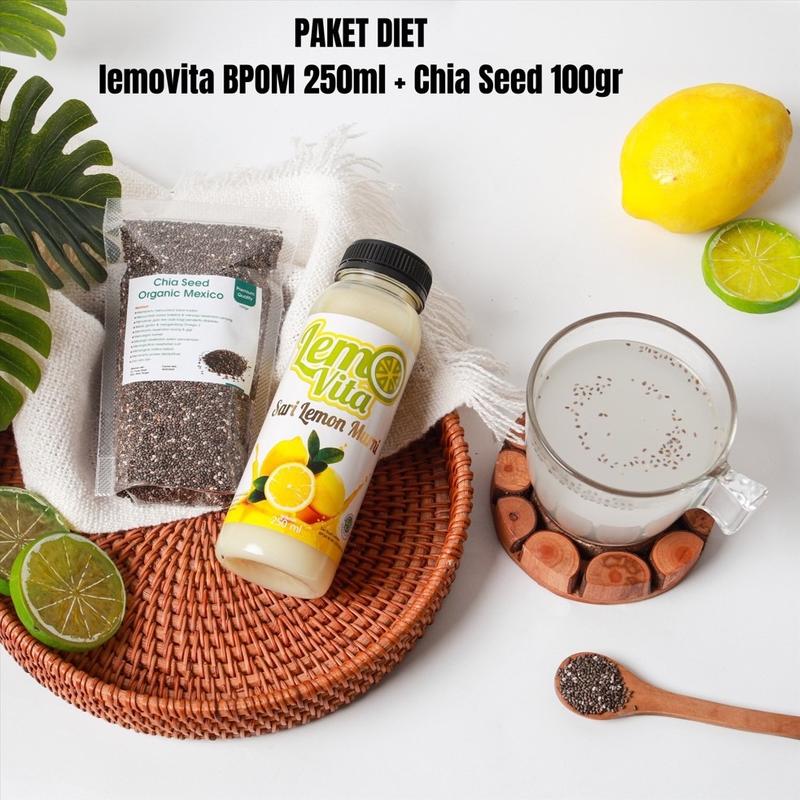 PAKET BUNDLING LEMOVITA 250ML+chia Seed 100gr BPOM - Shop | Tokopedia