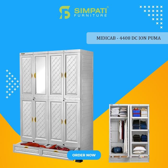 Napolly Lemari Pakaian Plastik MIDICAB 4408 DC ION Lemari Baju 4 pintu ...