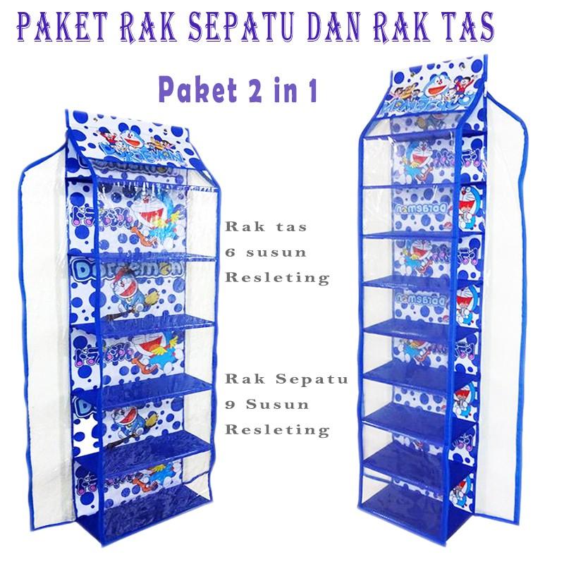 Rak Set 2in1 Rak Tas Dan Rak Sepatu Karakter - Shop | Tokopedia
