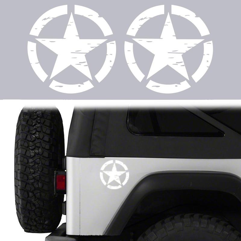 Star Bumper Sticker Body Truck Cars Decals Decoration for Jeep Wrangler ...