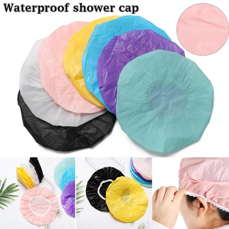Bekalan Bilik Mandi, Warna Pepejal, Produk Salun, Topi Mandian ...