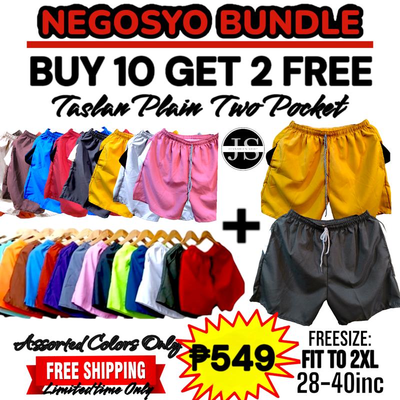Negosyo Bundle Taslan Shorts Plain Two Pocket Fit to 2XL Buy - TikTok ...
