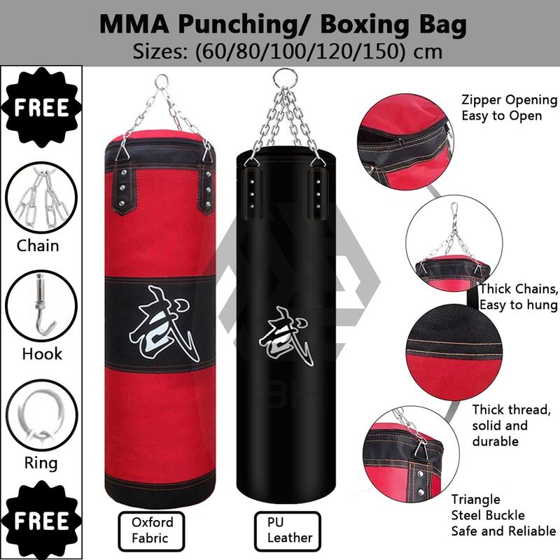 Beg Tebuk, MCFIT, 80cm, Siap Isi, Sesuai untuk MMA, GYM, Sanda ...