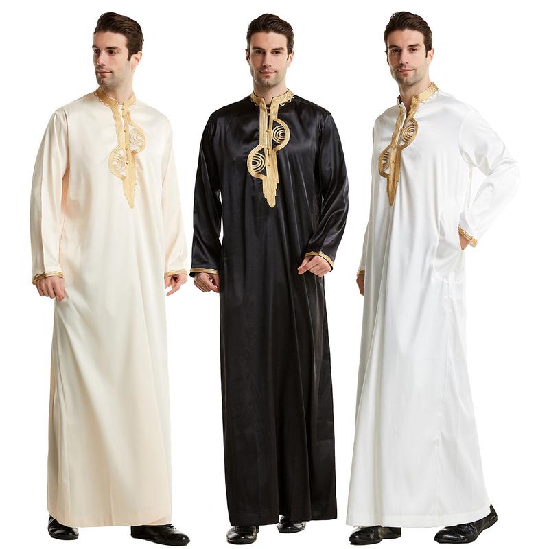 Muslim Spring/Summer Arab Middle East Stand Collar Embroider - TikTok ...