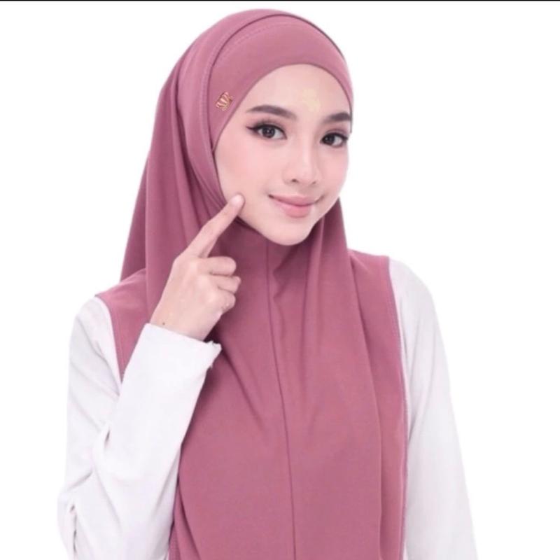 Instant hijab sukob with inner Exclusive hijab with Crown Tag - TikTok ...