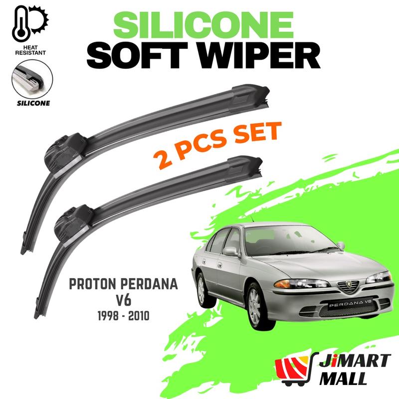 PROTON PERDANA V6 SILICONE SOFT WIPER FREE CLEANER Front Windshield ...