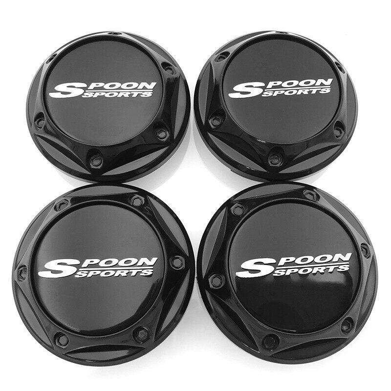 Car modification (4PCS) 68MM SPOON Sports Rim Cap Car Wheel Center Hub ...