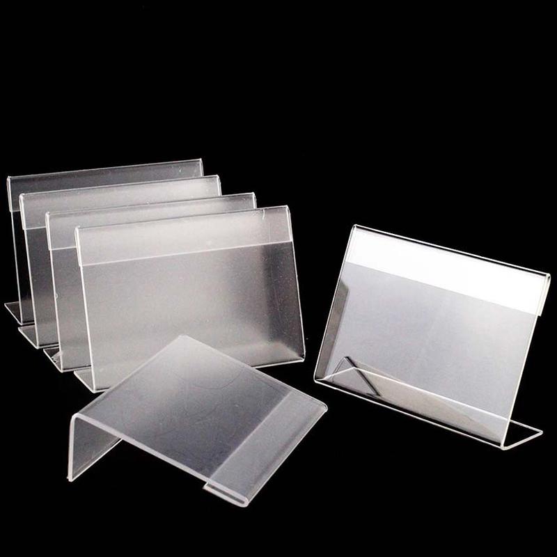1PC L Shaped Clear Acrylic Sign Display Holder Price Card Ta - TikTok ...