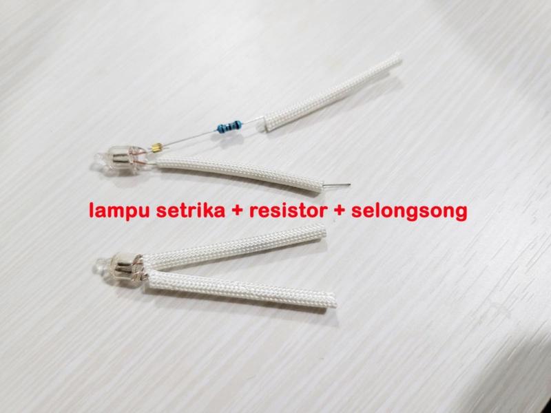 lampu setrika + resistor + selongsong - indikator gosokan - Shop ...