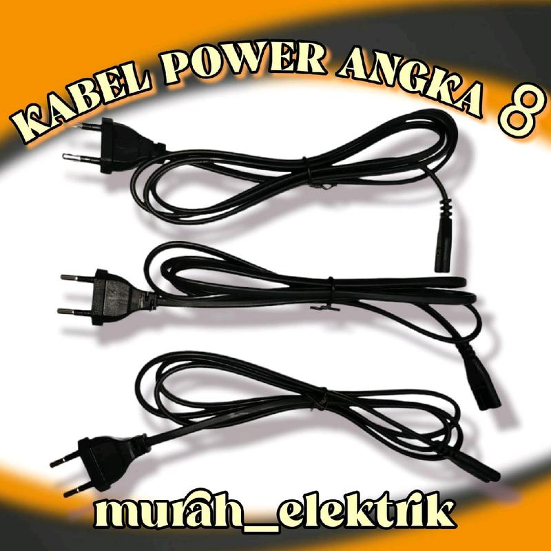 Kabel Power Lubang 2/Kabel Angka 8/ Cas Raket nyamuk - Shop | Tokopedia