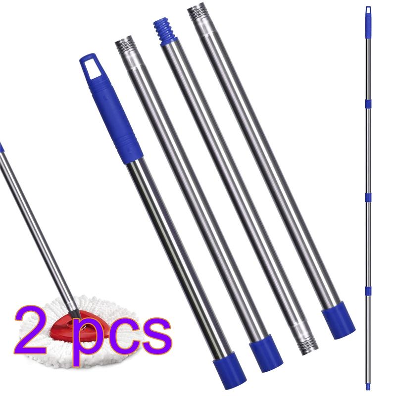2-Pack 58'' Stainless Steel Mop Handles, Fits O-Cedar Spin Mop - TikTok ...