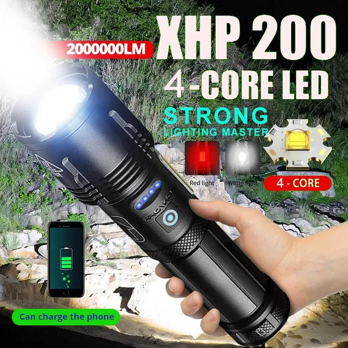 Jual Senter Led Super Terang High Power / Senter Jarak Jauh 90000 ...