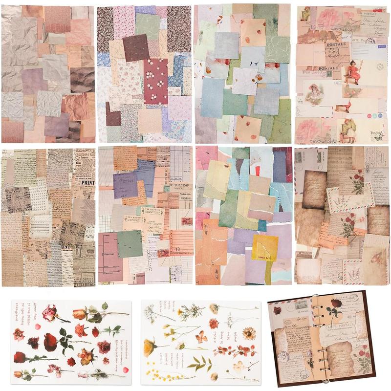 517 count Vintage Scrapbook Paper,Scrapbook Supplies Stickers ...