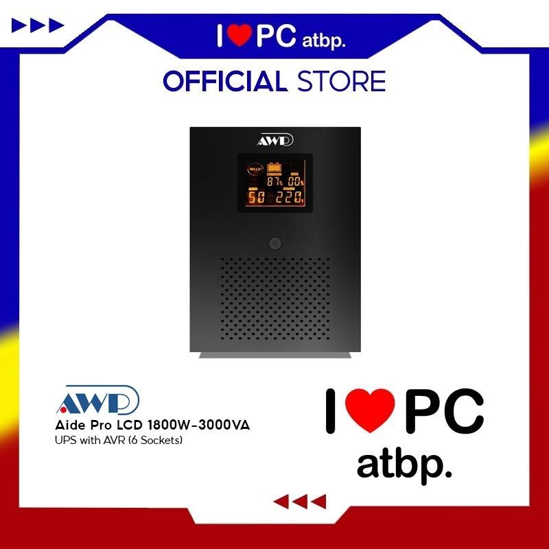 AWP Aide Pro LCD 1800W-3000VA UPS with AVR Uninterruptible Power ...