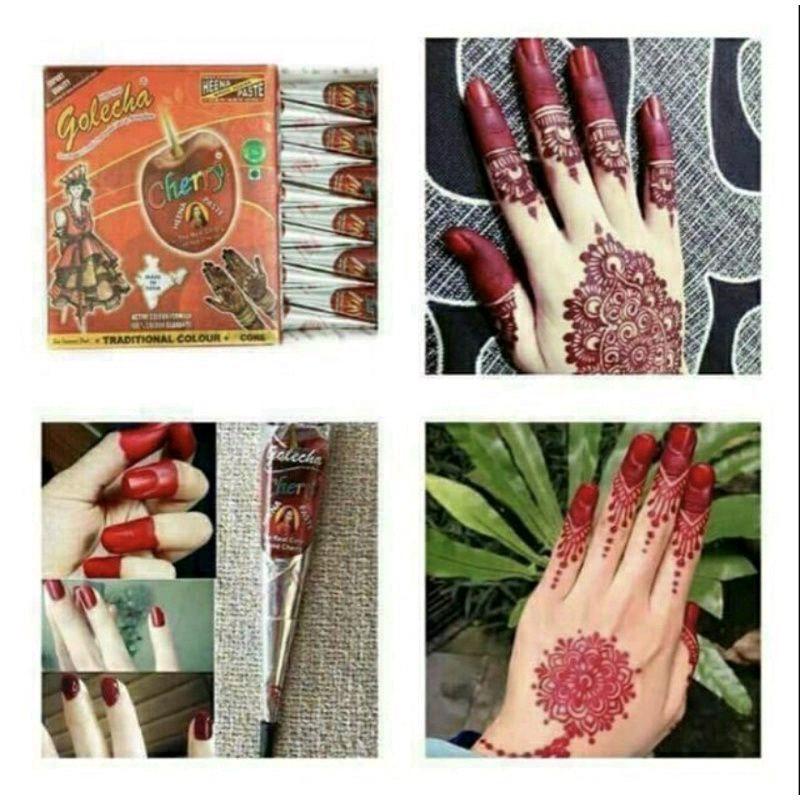 TEADU STOCK RED CHERRY HENNA / INAI CHERRY GOLECHA INAI PENGANTIN ...