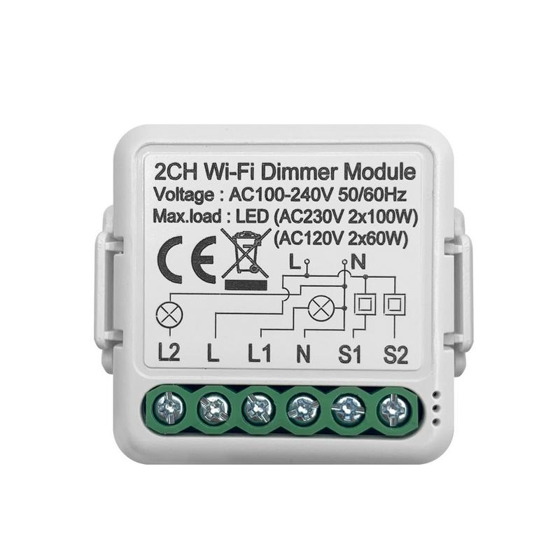 Tuya Wifi Smart Dimmer Switch Module 10A Support 2 Way Control - TikTok ...