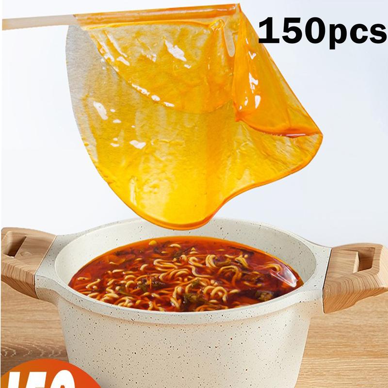 150PCS Food Oil Absorbent Paper Oil Absorbing Paper Healthy Soup for ...