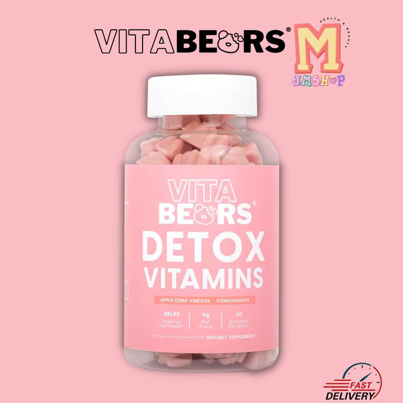 Vitabears Gut Pink Chewable Vitamins Gummy Gluten Free GMO Free ...