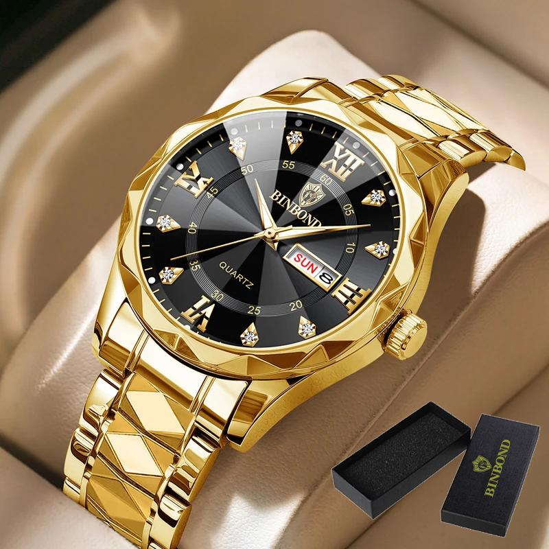 Jam Tangan Lelaki Mewah, Jenama BINBOND, Kalis Air, Berkilau - TikTok ...