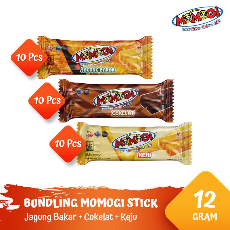 Momogi Bundle Stick 1000 All Variant (Jagung Bakar + Coklat - Shop ...