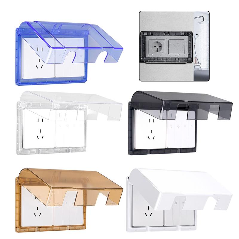 Bathroom Socket Waterproof Cover Wall Panel Protective Hood Splash ...