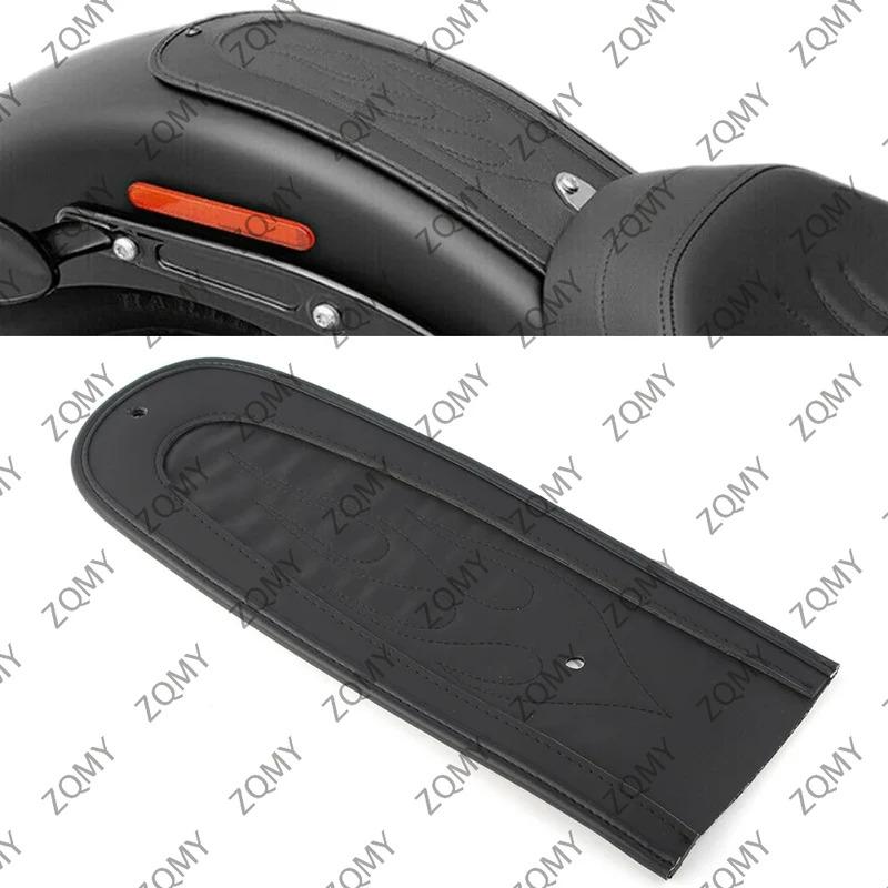 Motorcycle Flame Stitch Leather Rear Fender Bib For Harley Dyna 2006 ...