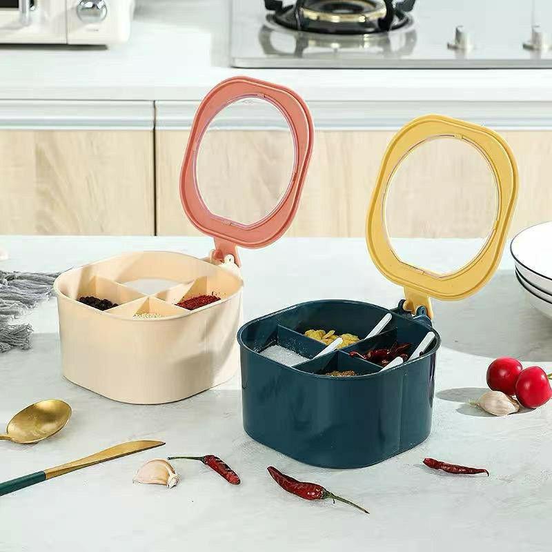 Kotak Bumbu Dapur Minimalis Modern Wadah Tempat Gula Garam Merica ...