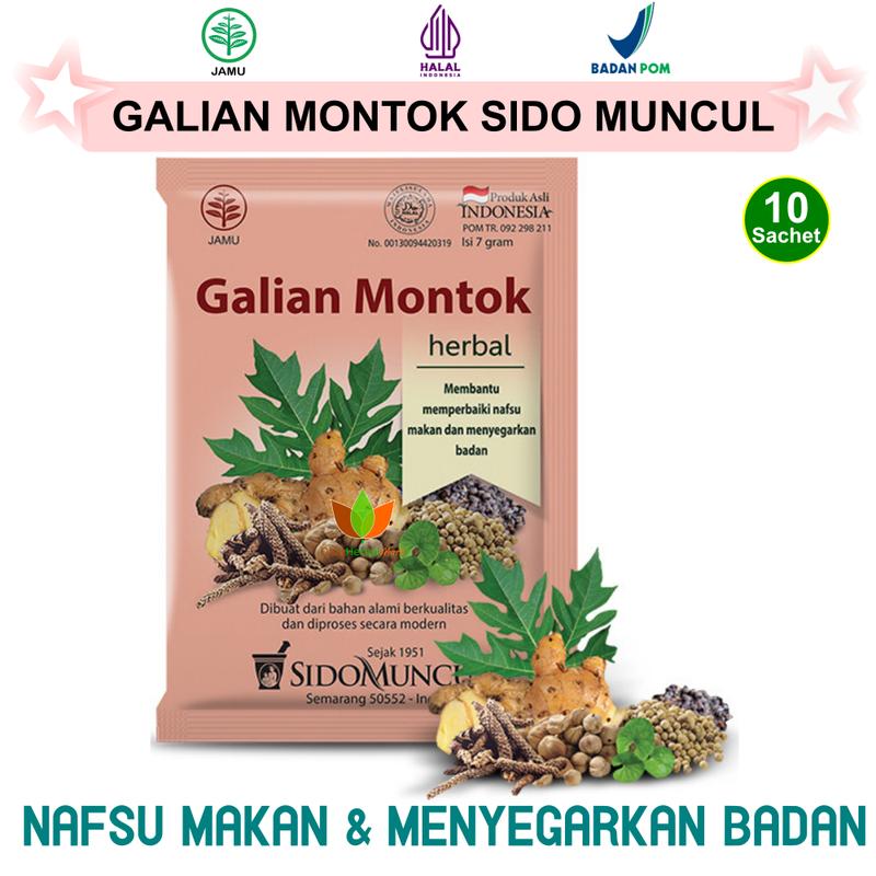 SIDOMUNCUL JAMU GA LIAN MONTOK 10 SACHET, HERBAL NAFSV MAKAN WANITA ...