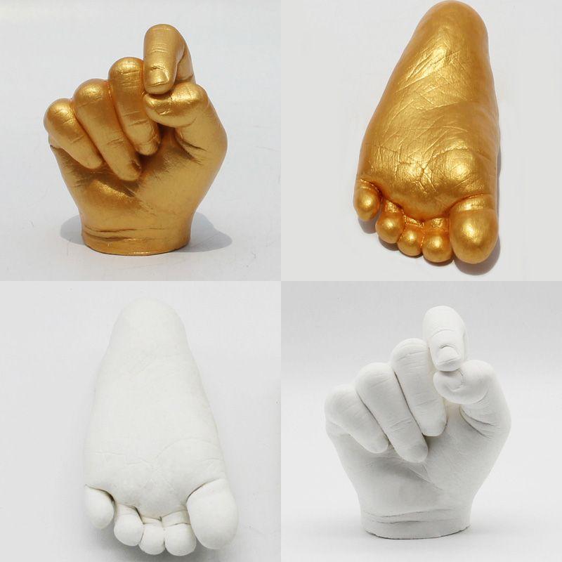[ 28k People Collection] Newborn Hand and Foot Print Clay 3D Hand Mold ...