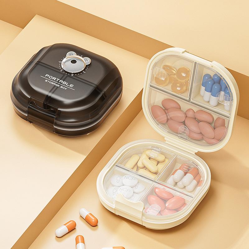 Portable Divided Mini Medicine Box, Sealed 7-Day Pill Packaging ...