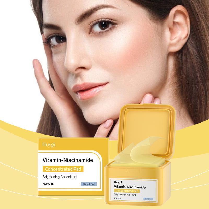 75 PADS HOYGI Vitamin Niacinamide Wet Pads Soften Pores, Reduce ...